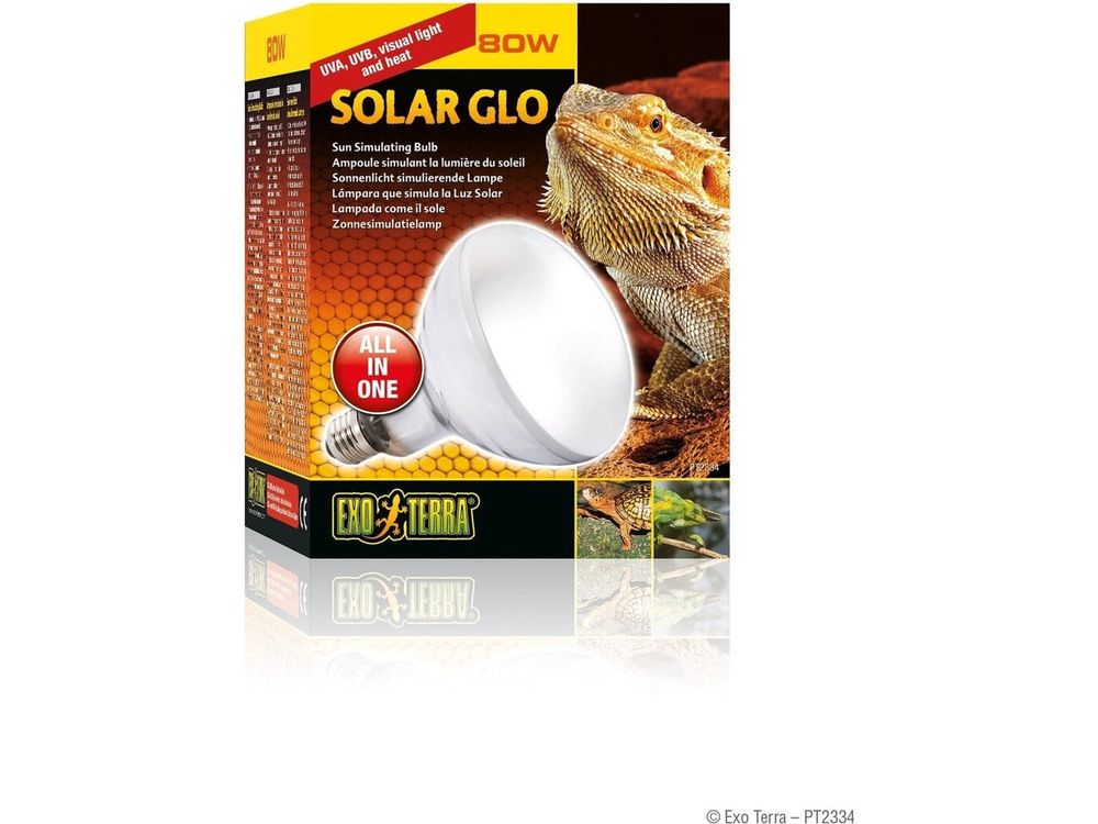Exo Terra Solar Glo 80W - Mercury Vapor Bulb for Reptiles