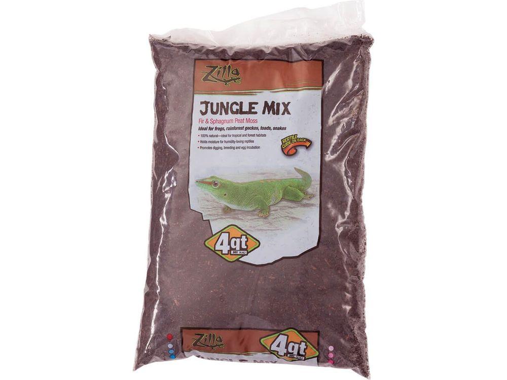 Zilla Jungle Mix 4qt - Natural Reptile & Amphibian Substrate ...