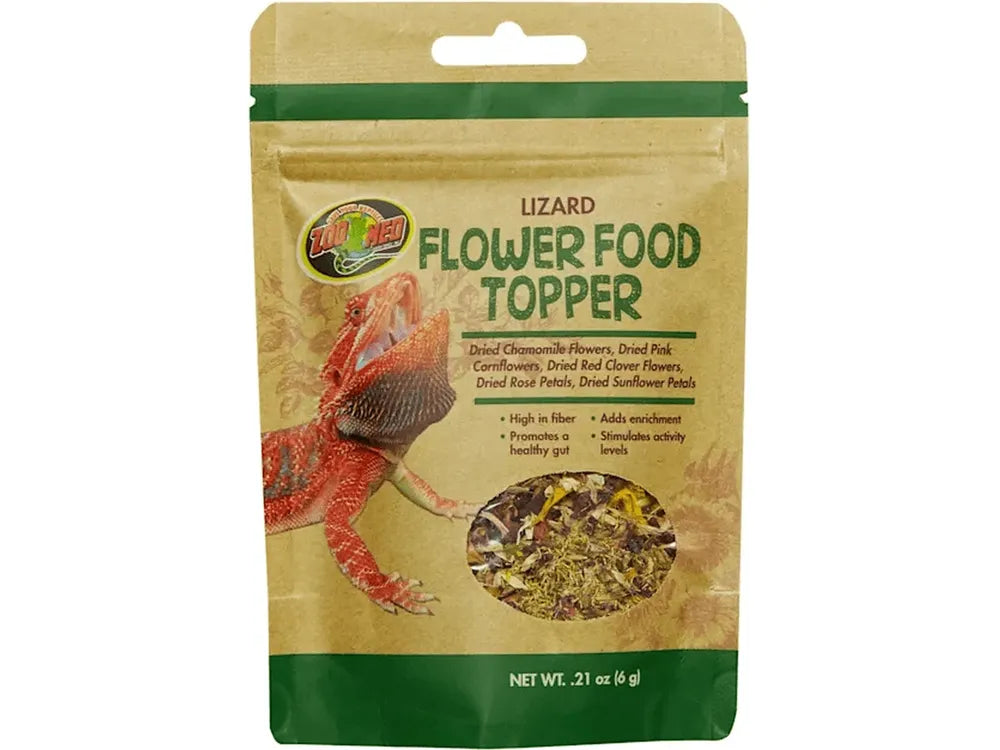 Zoo Med Lizard Flower Food Topper 0.21oz - Reptile Diet Supplement