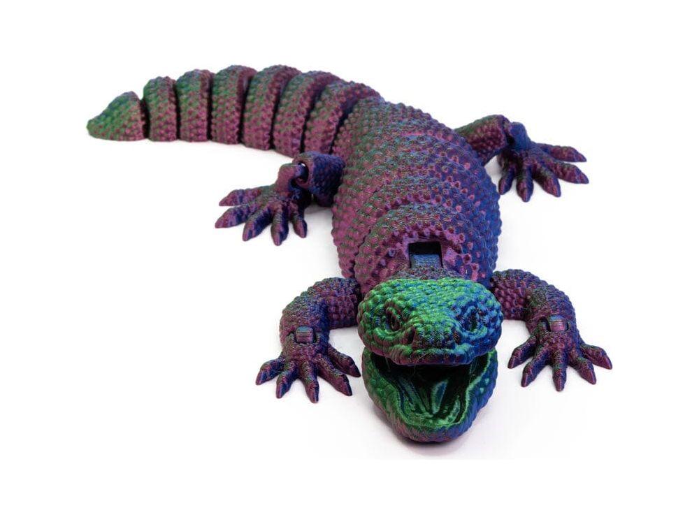 3D Printed Multi-Color Gila Monster Large - Unique Collectible Toy