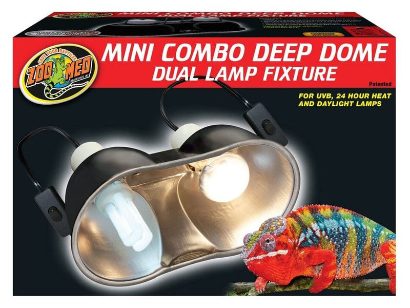 Zoo Med Mini Combo Deep Dome Lamp Fixture for Reptile Heating