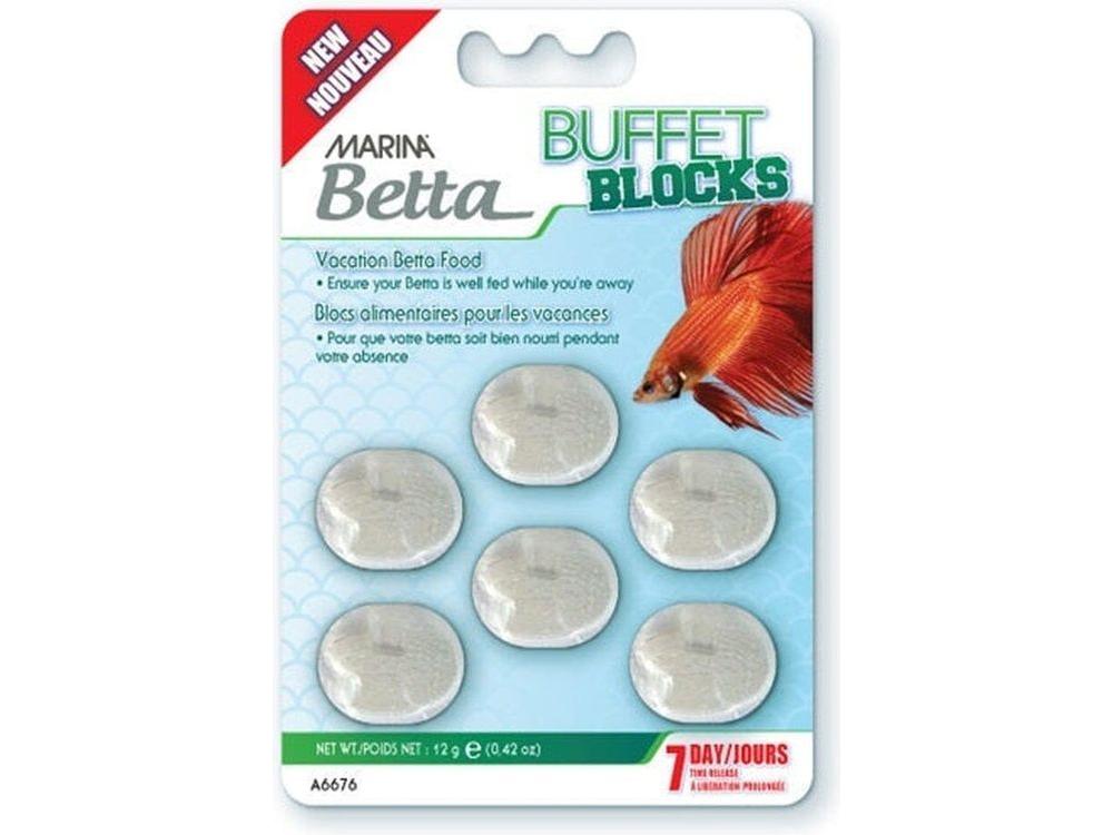 Marina Betta Vacation Block Food .42oz | 7-Day Nutrient Release
