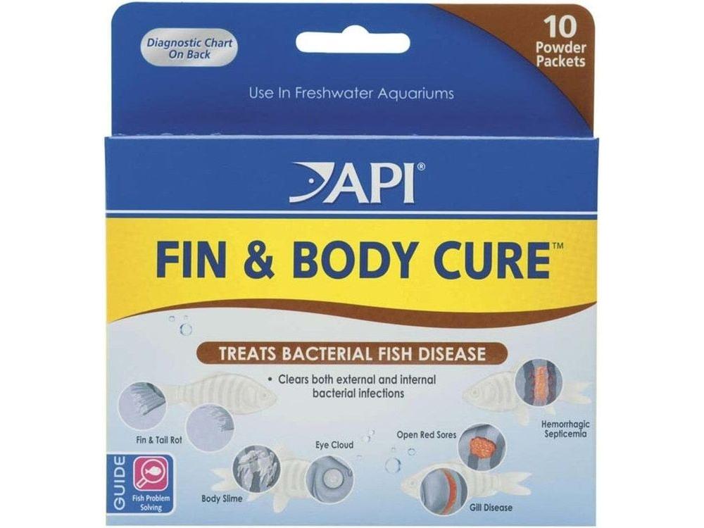 API Fin & Body Cure 10pk - Treats Bacterial Fish Diseases
