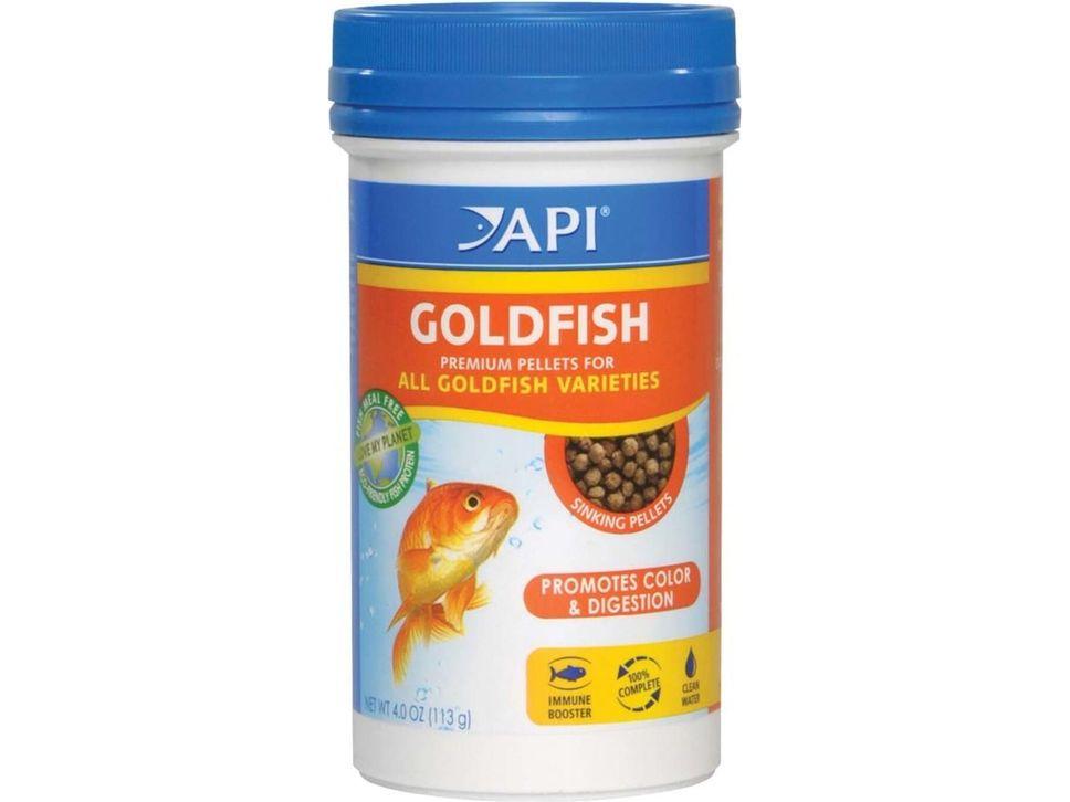 API Food GF Pllt 4oz - Goldfish Sinking Pellets for Growth & Color