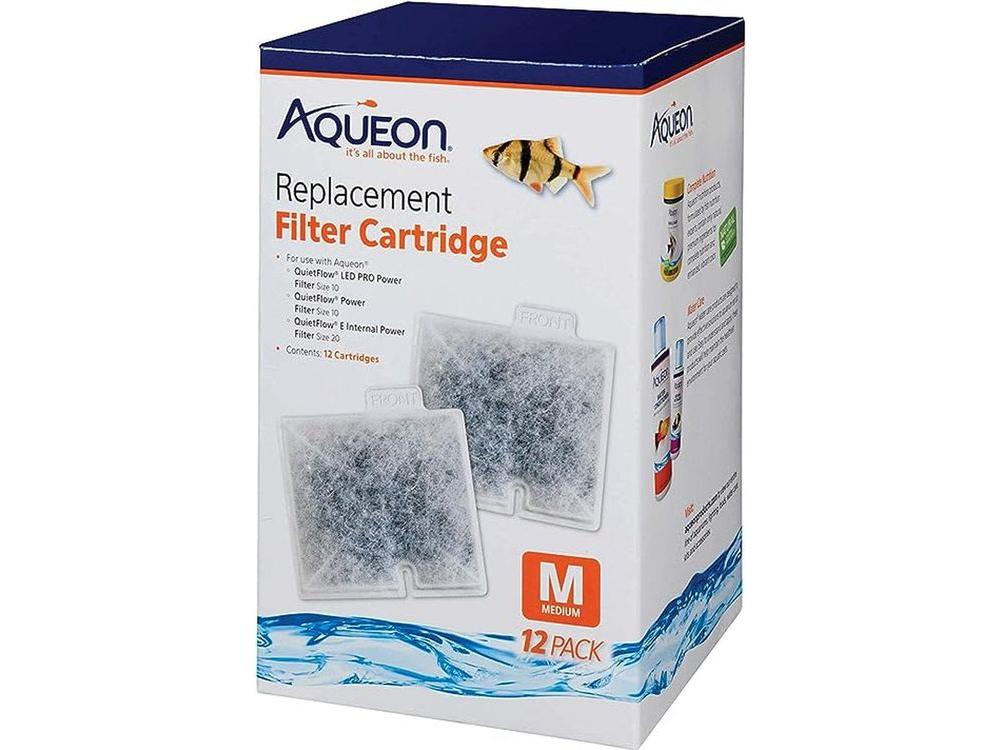 Aqueon Replacement Filter Cartridges, Medium, 12pk