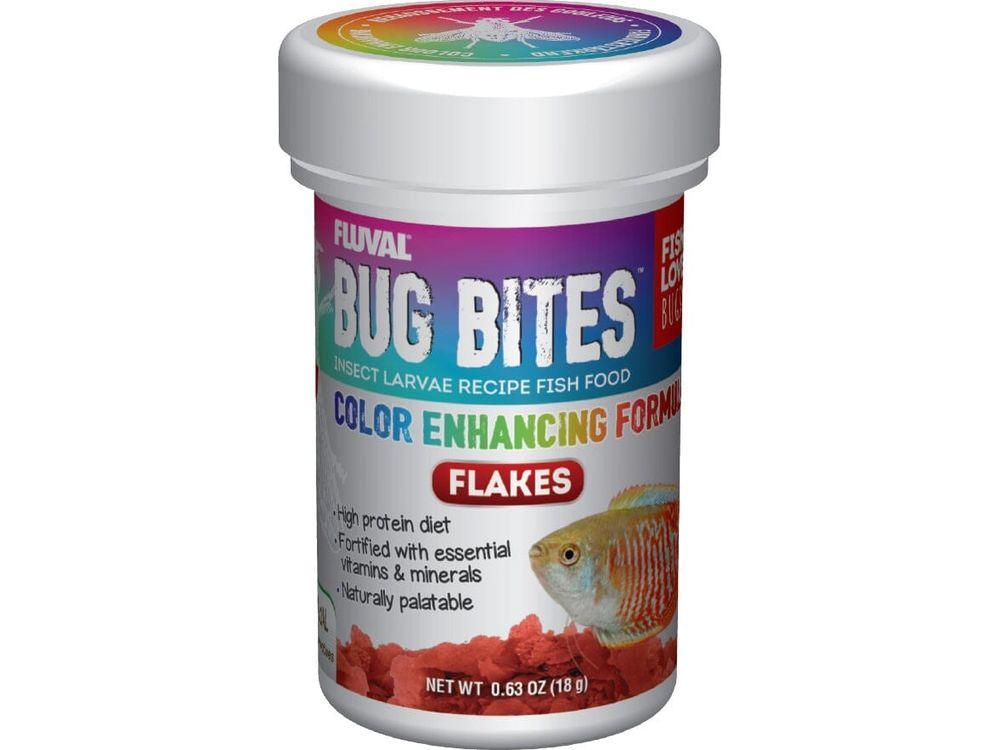 Fluval BugBites Color Enhancing Flakes .63oz | ReptileSupply.com