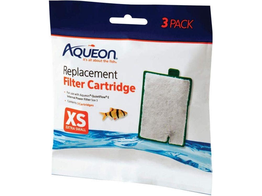 Aqueon Replacement Filter Cartridges XS 3pk for QuietFlow Filters
