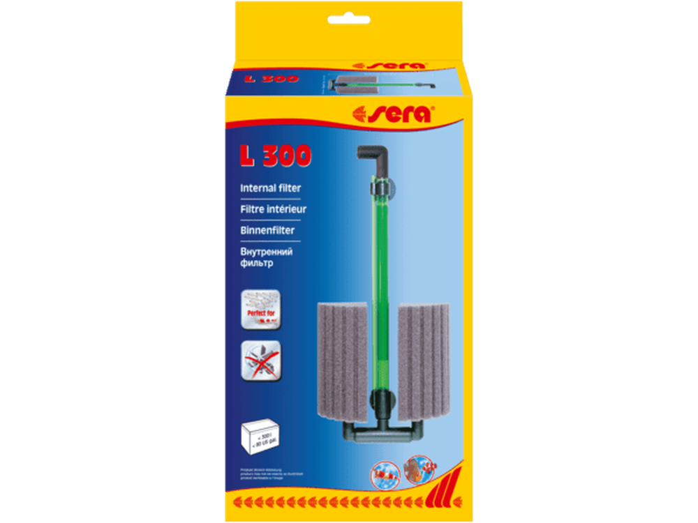 Sera Internal Filter L300 - Air Operated Sponge Filter for Aquariums