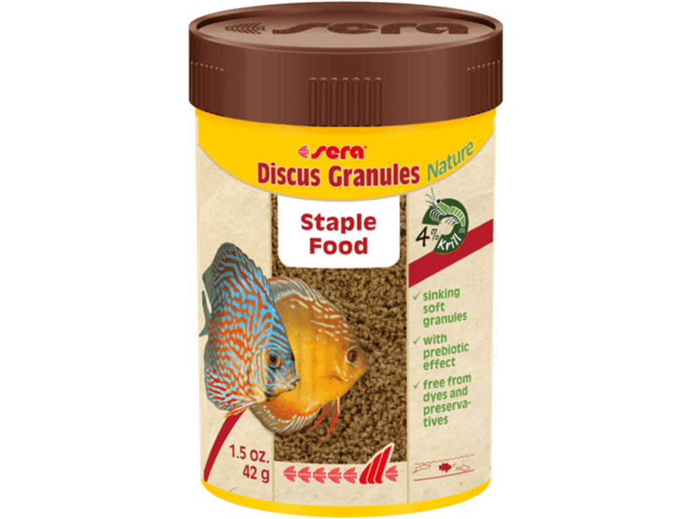 Sera Discus Granules Nature 3.7oz - Staple Food for Discus Fish