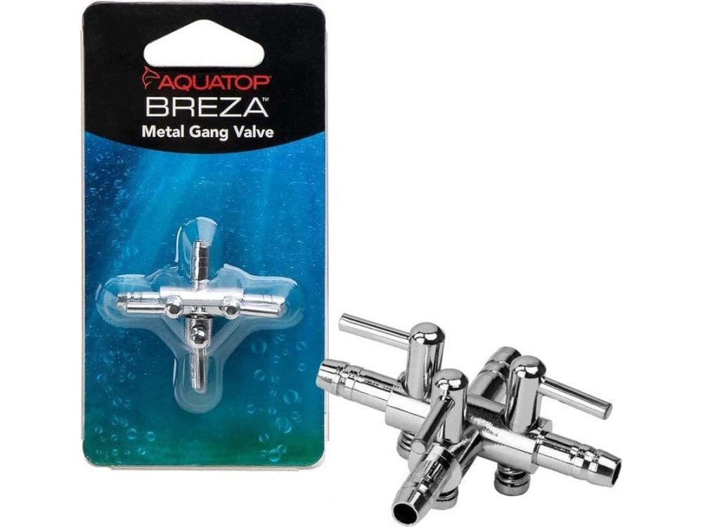 Aquatop BREZA Metal Gang Valve 3-Way for Aquarium Air Control