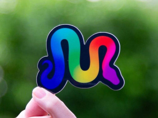 MorphMarket Rainbow Sticker - Vibrant Reptile Community Decal