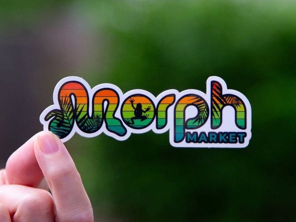 MorphMarket Retro Sticker - Vibrant Reptile Community Decal