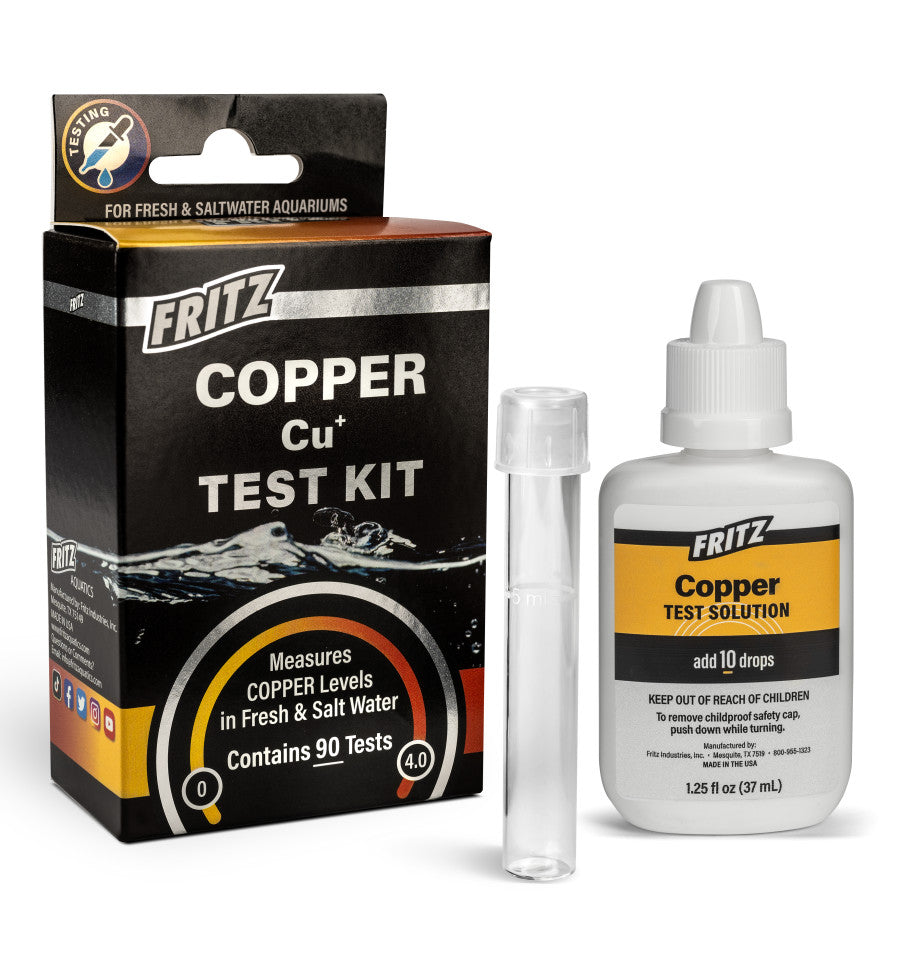 Fritz Copper Test Kit for Aquariums - Accurate Copper Testing