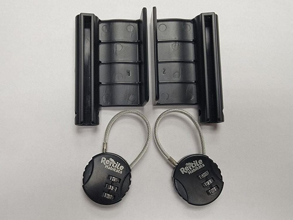 Reptile Enclosure Door Lock Set - Durable & Secure | ReptileSupply.com